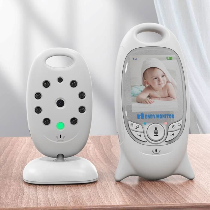 Babyphone Camera, Bébé Moniteur 2.0" LCD, 2.4GHz, Contrôle Température ...
