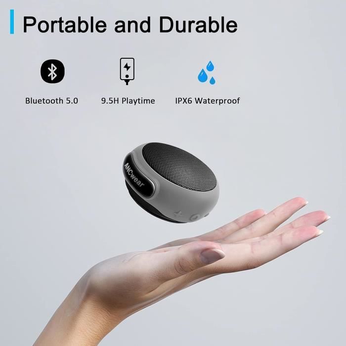 Mini Enceinte Bluetooth Portable,Mini Haut-Parleur Bluetooth Avec Ipx6 ...