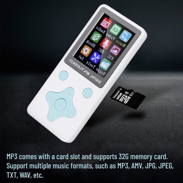 Lecteur Mp3 - Mp4 Bluetooth Avec Écouteurs, Lecteur De Musique Portable ...