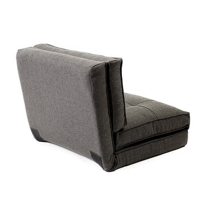 Miliboo - Chauffeuse convertible design gris SALLY - Cdiscount Maison