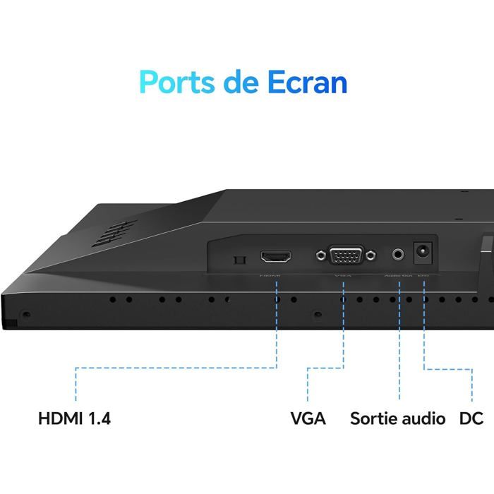 Écran PC 21.45 pouces FHD - DEBSY - 1920x1080 - 100Hz - Adaptive Sync ...