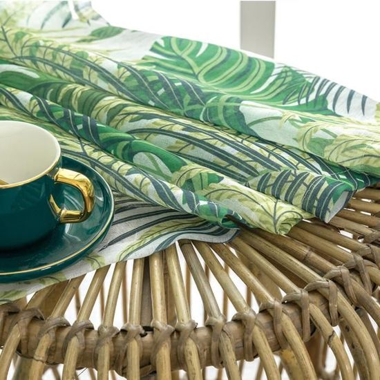 Photophore - Lanterne A Bougie TPKL5 MRTREEES Sheer Green Leaves Tulle ...