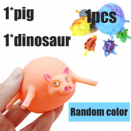 1 set Blowing Animals Toys Inflatable Water Balloon Squeeze Ball Bubble ...