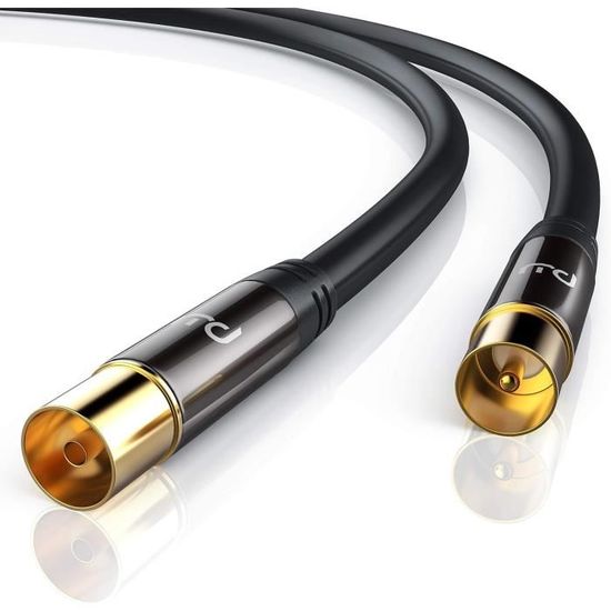 Csl 2M Câble D'Antenne Coaxial Hdtv, Câble Antenne Tv Mâle Femelle ...
