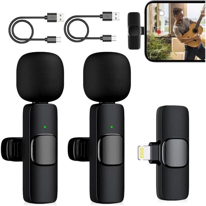 Mini Microphone Multifonction pour vidéo, Microphone sans Fil pour ...