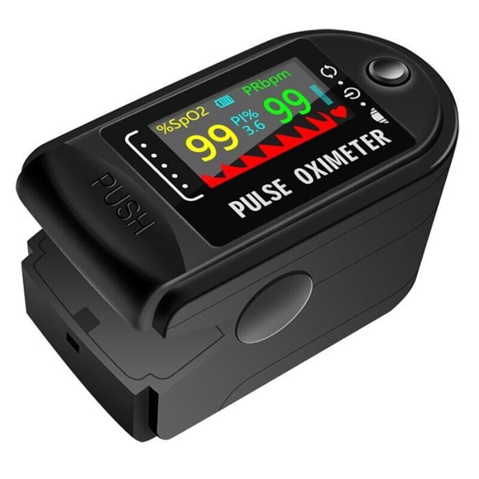 Oxymètre de doigt Portable d'oxygène dans le sang, capteur de pouls ...