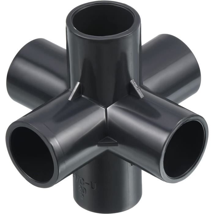 1-2 Pouce U-Pvc Coude Raccord,6 Voie Pvc Tuyau Raccords Connecteur ...