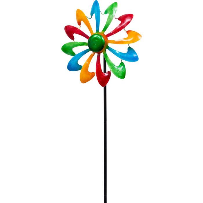Girouette HQ Metal Wind Spinner: Single Windmill 110244 Multicolore 24 ...