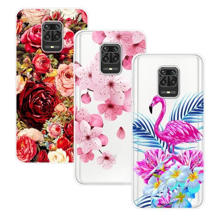 3X Coque Redmi Note 9 Pro Etui Transparente Silicone Housse de ...