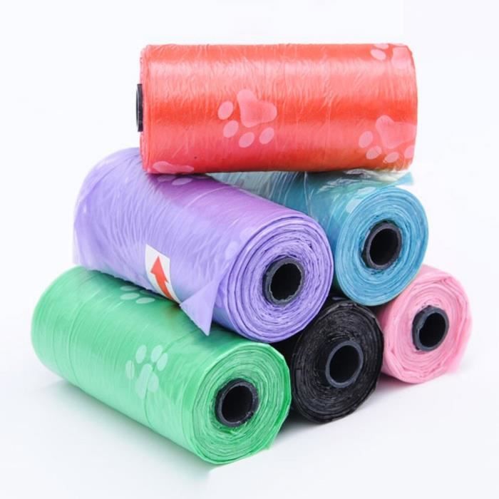 Sacs à excréments pour chiens et chats, 1 rouleau de 15 pièces, pour l ...