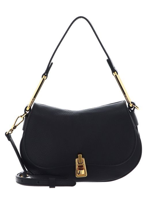 COCCINELLE Sac à épaule noir en cuir pour femme - Magie Soft ...