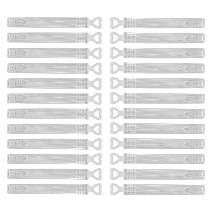 24 Pièces Bulle Baguette Tube Mignon Couleur Pure Amour Maison Mini ...