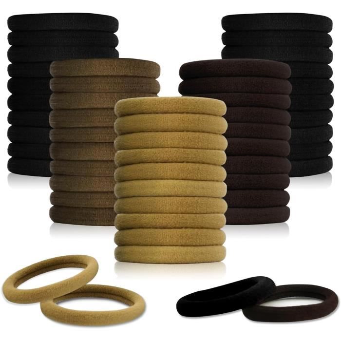 50 Pcs Élastiques Cheveux, 4 Cm Élastiques À Cheveux Pour Femmes, Chouchous Cheveux, Elastiques ...