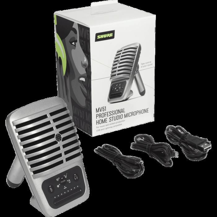 SHURE MV51-DIG - Micro numérique à condensateur grand diaphragme ...