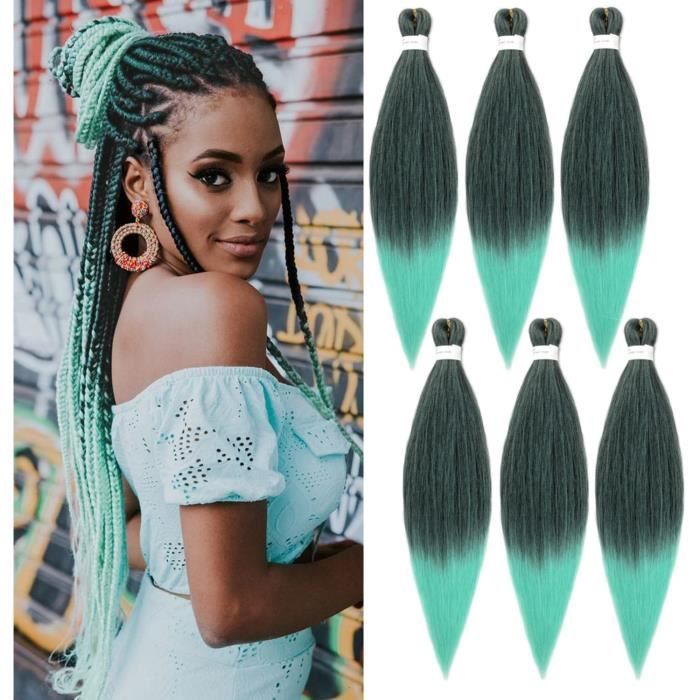 ShowJarlly Cheveux Tressés Pre Stretched Meches Pour Tresses Africaine ...