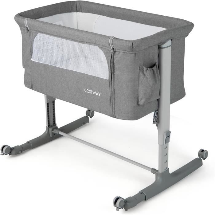 GOPLUS Berceau pour Bébé 3 en 1, Lit pour Cododo Portable avec Mode ...