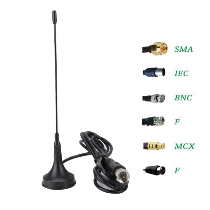 Antenne TV intérieure fil -T de 1.5m, vent et pluie résistante ...