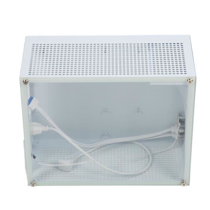 FHE Boitier Mini ITX 15.5L USB 3.0 Type C Blanc - Support ATX et Mini ...