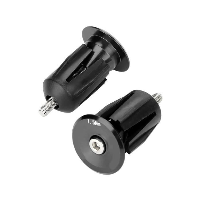 Embouts de guidon de vélo en alliage d'aluminium Zerone - Noir ...