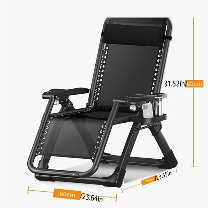 Fauteuil Relax Transat Jardin Transat De Plage Pliable Chaise Longue ...