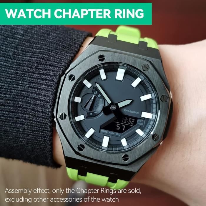 Casioak Mod Kit Montre Cadran Modifié Accessoires Échelle Bague ...