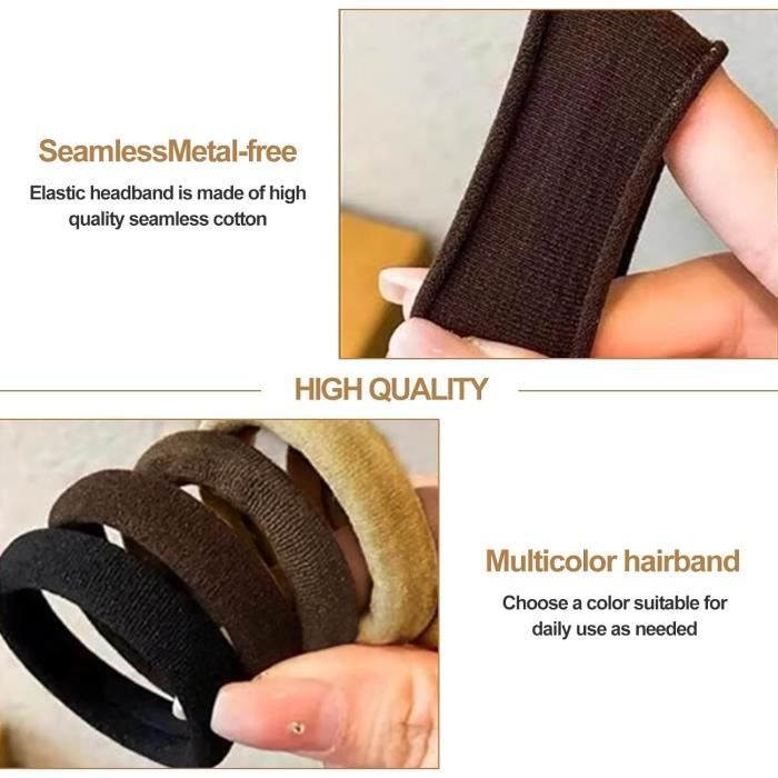 50 Pcs Élastiques Cheveux, 4 Cm Élastiques À Cheveux Pour Femmes, Chouchous Cheveux, Elastiques ...