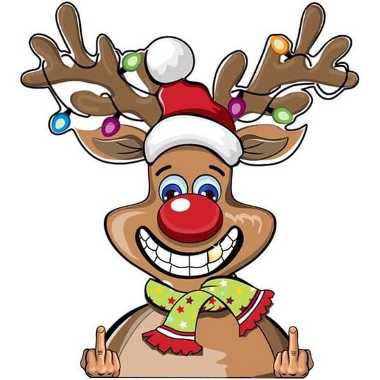 Stickers 3D Père Noël De Voiture, Diy Autocollants Décoration, Autocollant De Noël De Pare-Brise ...