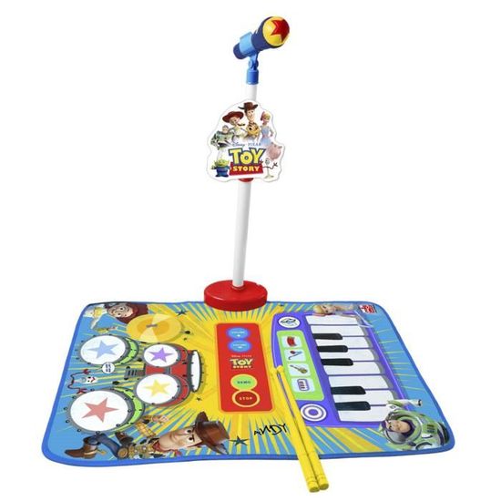 DISNEY TOY STORY Tapis microphone 3 en 1 - A pied connexion entrée de ...