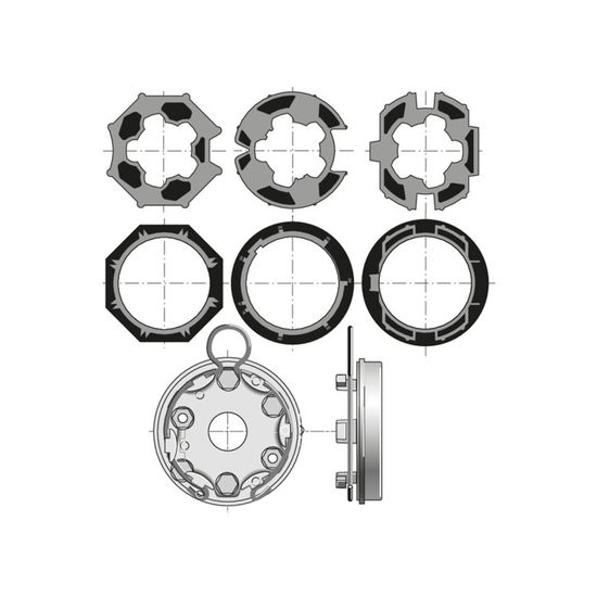 Null - Kit accessoires traditionnel coffre tunnel pour volet roulant ...