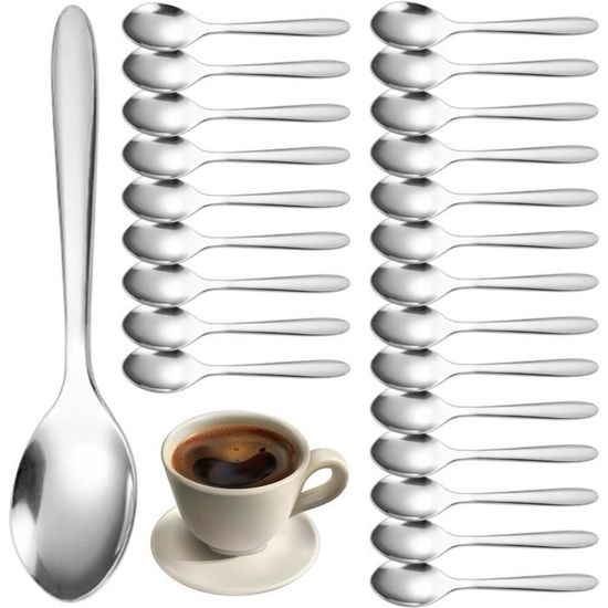 Cuillere A Cafe Acier Inox 24 Pieces 12 Cm Adapte A La Maison ...