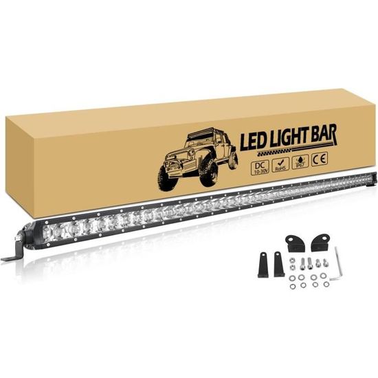 125Cm 49" 240W Slim Led Light Barre, 12V 24V Spot Projecteur Led ...