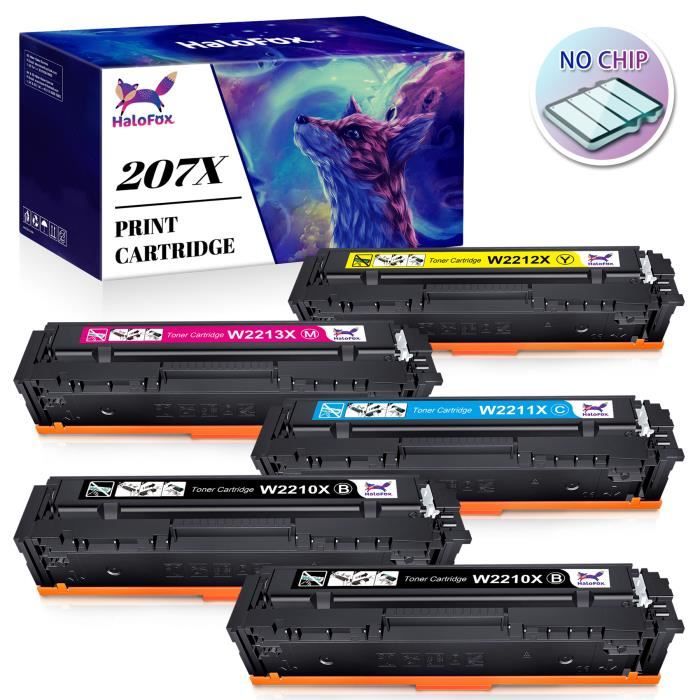 HALOFOX 207X 207A 5 Cartouches de Toner Compatible pour HP 207A HP 207X ...