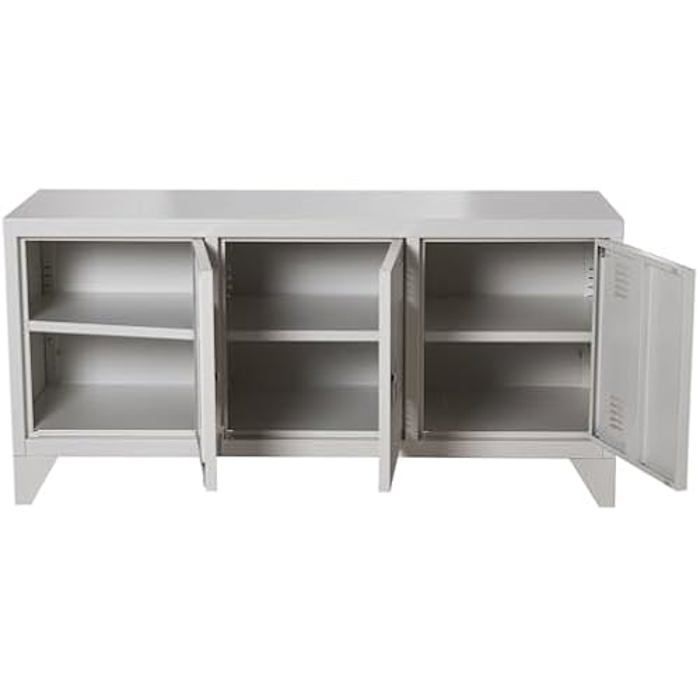 Table TV - ALEXANDRA HOUSE LIVING - Modèle Blanche - 120 x 58 x 40 cm ...