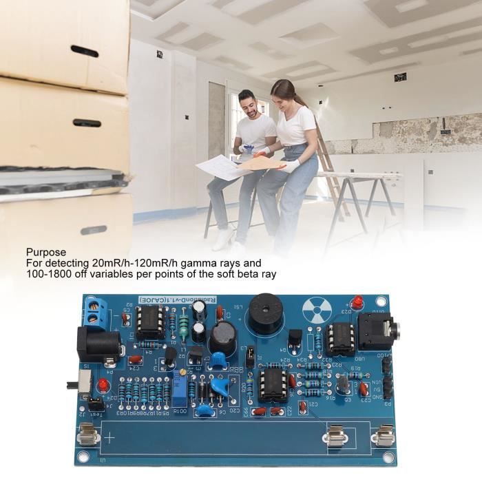 Geiger Counter Kit Détecteur de radiations Geiger Counter Module GM ...