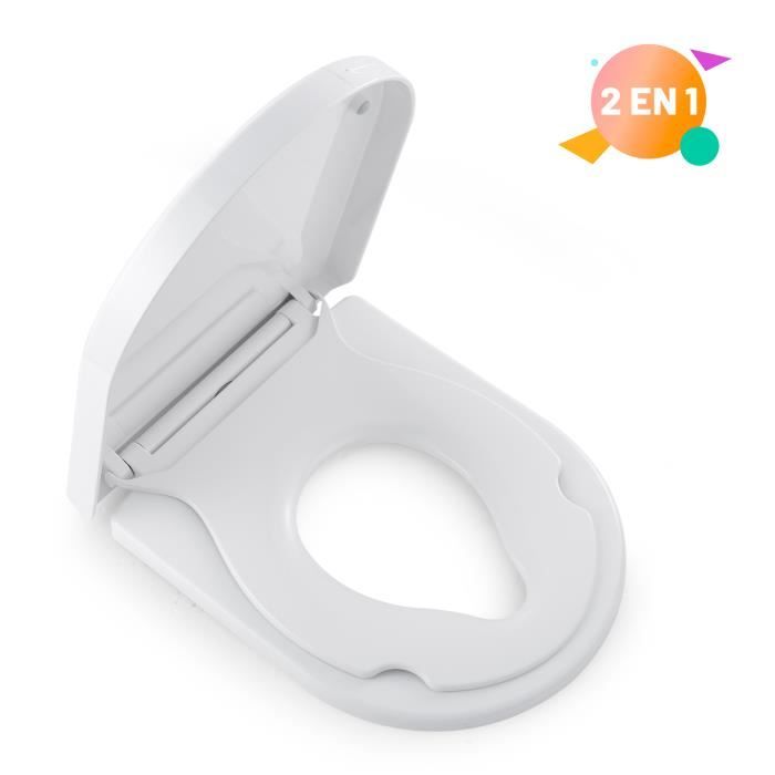 Abattant WC Familial-Lunette de Toilette avec Siège Enfant-Siège de ...
