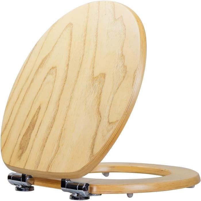Abattant Wc En Bois, Lunette Wc Clipsable En Bambou, Avec Frein De ...