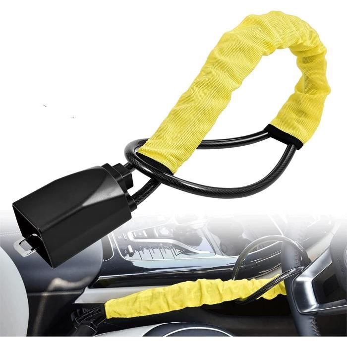 Antivol Voiture Serrure Volant Bloque, Verrouillage du Volant, Anti Vol ...