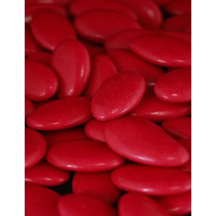 Dragées Chocolat Rouge - boite de 500g - Cdiscount Au quotidien