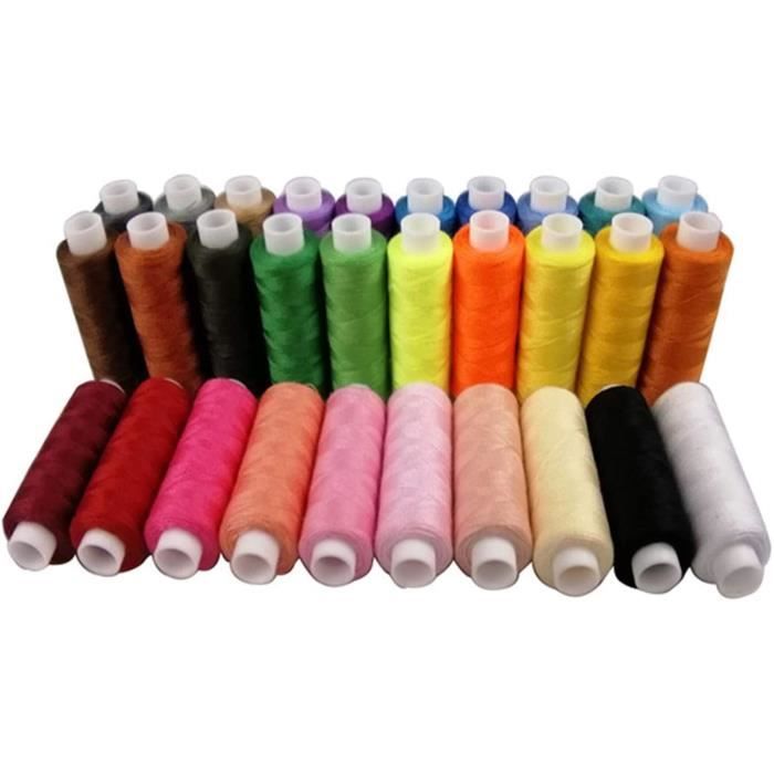 Fils a broder,fils à broderie kit fil à coudre 100 couleurs thread kit ...