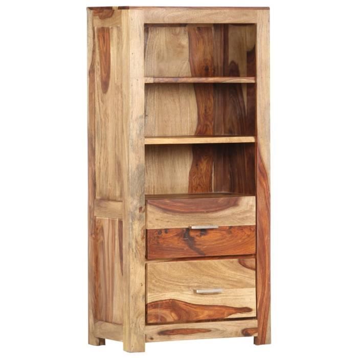 LIN-Buffet 50x30x108 cm Bois massif - Cdiscount Maison