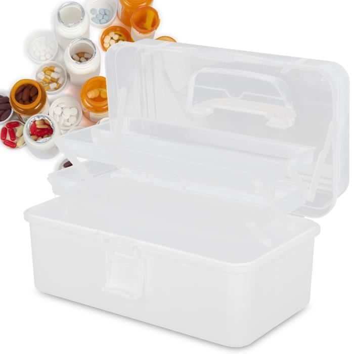 Tbest Boîte de médecine d'urgence Boîte Rangement de Médicaments d ...