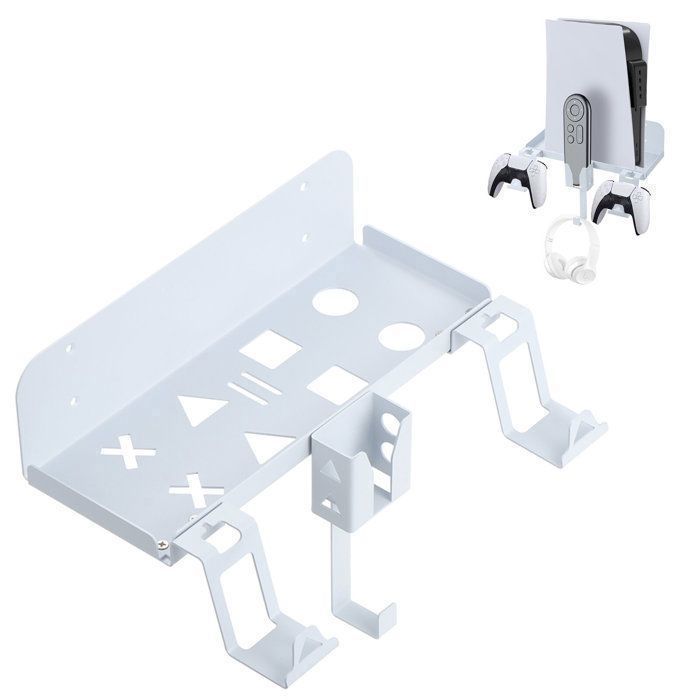 Support Mural PS5, 5 en 1 Porte Murale pour PlayStation 5, Support PS5 ...
