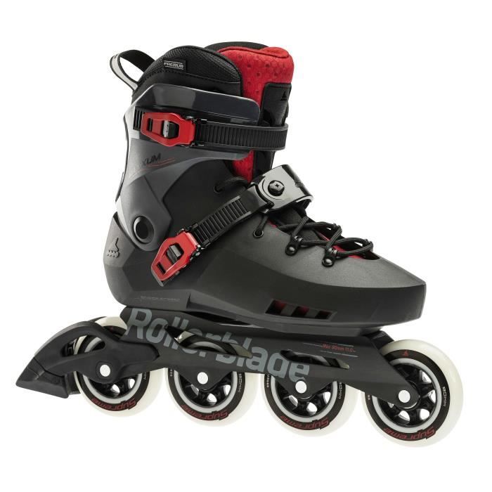 Rollers - ROLLERBLADE - Maxxum XT - Noir/Rouge - Vitesse - Durabilité ...