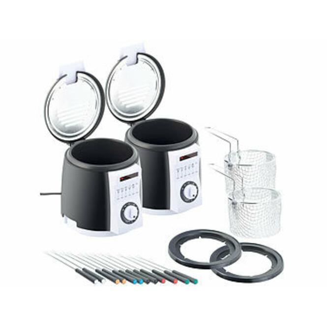Mini-friteuses 2 en 1 - Rosenstein & Söhne - 0,9 L - 840 W - 6 ...