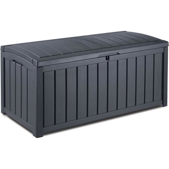 KETER Coffre de rangement extérieur GLENWOOD - 390 litres7 - Cdiscount Jardin