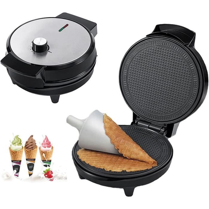 Gaufrier À Cornet De Glace, Machine À Cornet De Crème Glacée, Crêpe ...