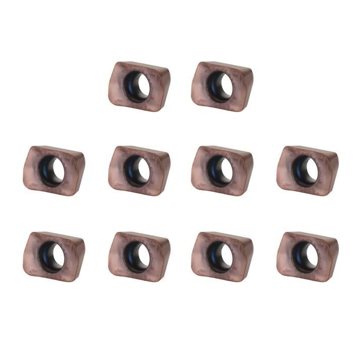 VBESTLIFE Insertion tournante 10 pièces tournant Insert carbure lame tour Cutter fraisage CNC ...