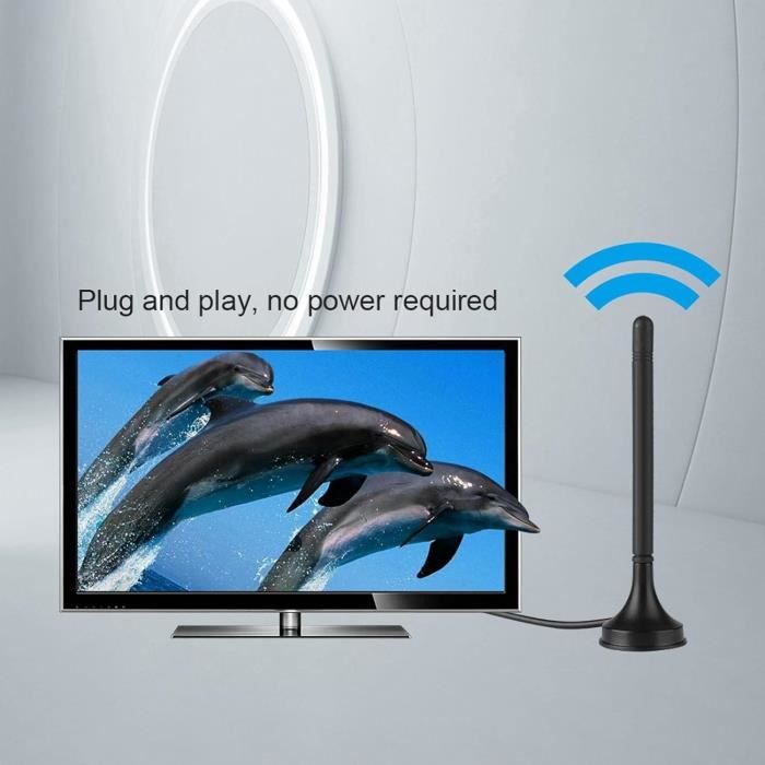 Antenne HD--T,antenne numérique Double Bande UHF-VHF numérique à antenne -T puissante,antenne ...