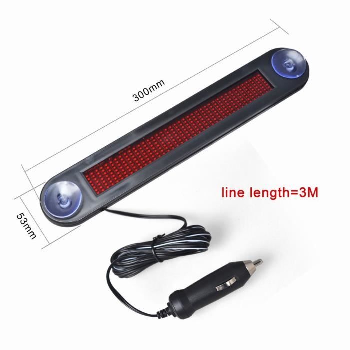 Afficheur de texte 12V LED à LED de voiture Afficheur de message ...