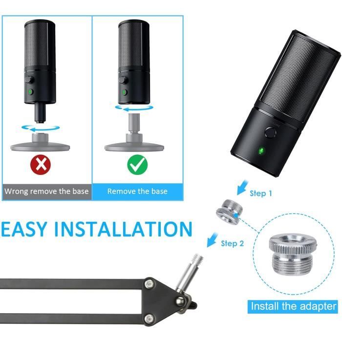 Pied De Micro Razer Seiren X Support Avec Bonnette - Razer Seiren X ...